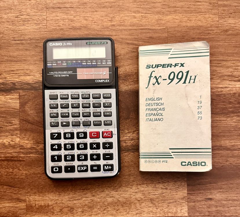 Casio Vintage Taschenrechner, fx-991H TOP!!! (Gebraucht) in Bassersdorf ...