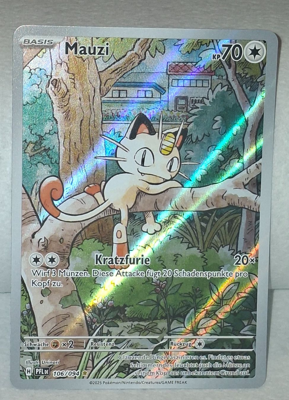Mauzi Full Art Holo Karte 106/094 DE 2025 (Neu (gemäss Beschreibung ...