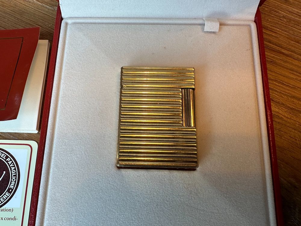 Accendino Vintage Dupont Linea 1 Placcato Oro (Gebraucht) in Lugano für ...