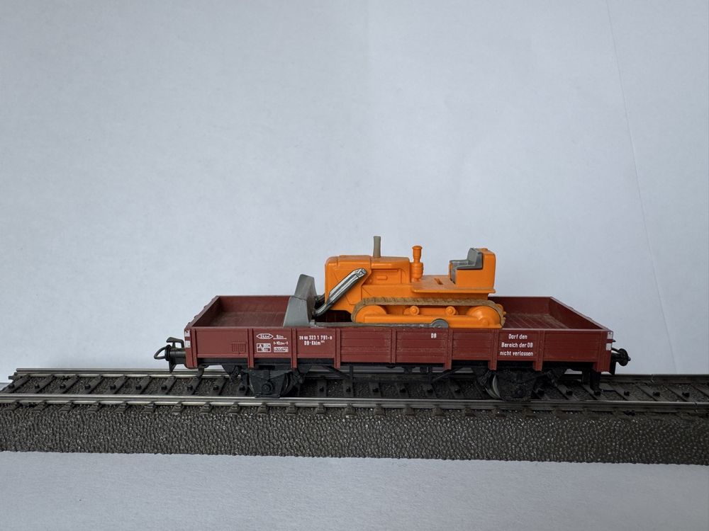 Märklin 4424 Niederbordwagen Planierraupe OVP | Kaufen auf Ricardo