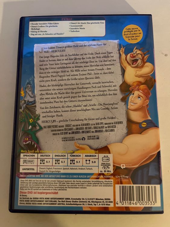 Disney: Hercules, DVD - Special Collection (Neu (gemäss Beschreibung ...