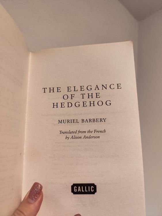 The Elegance of the Hedgehog, Muriel Barbery Novel (Gebraucht) in ...