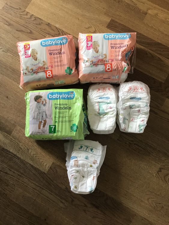 Windeln "Babylove" Gr. 7&8...92 Stk. | Kaufen auf Ricardo