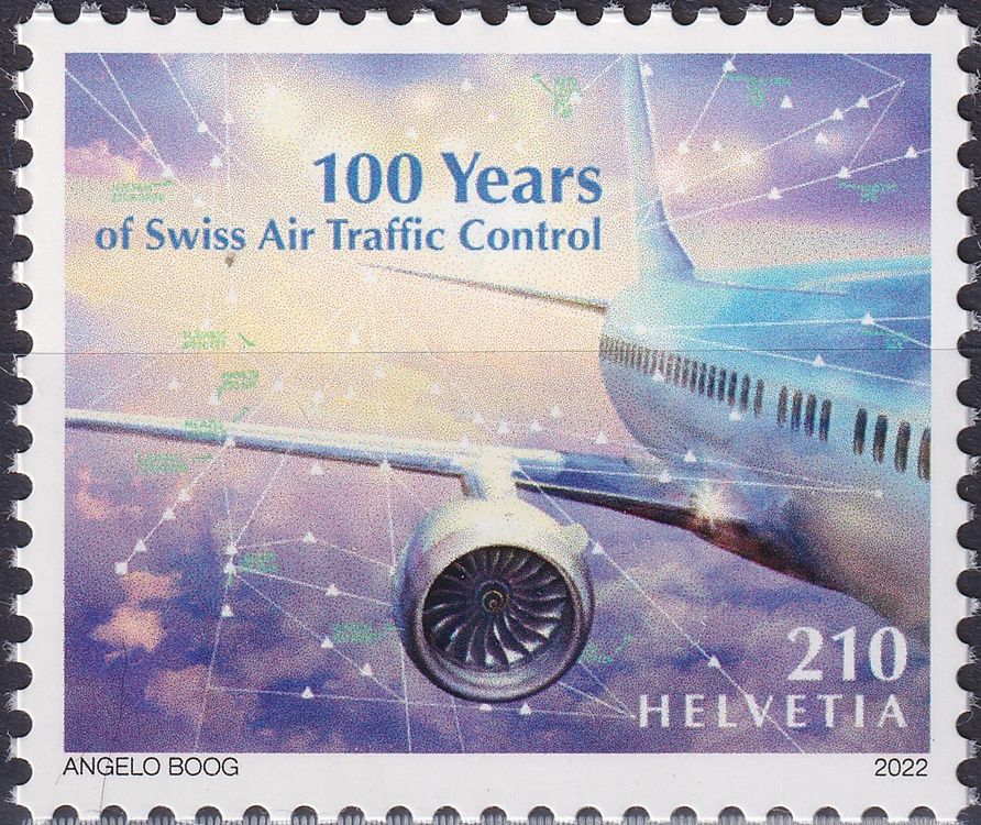 2022, Nr.1921 (Flugsicherung) postfrisch **. (Gebraucht) in Sursee für ...