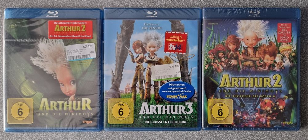 Blu Ray Arthur und die Minions 1&2&3 NEU (Neu und originalverpackt) in Oetwil am See für CHF 25 ...