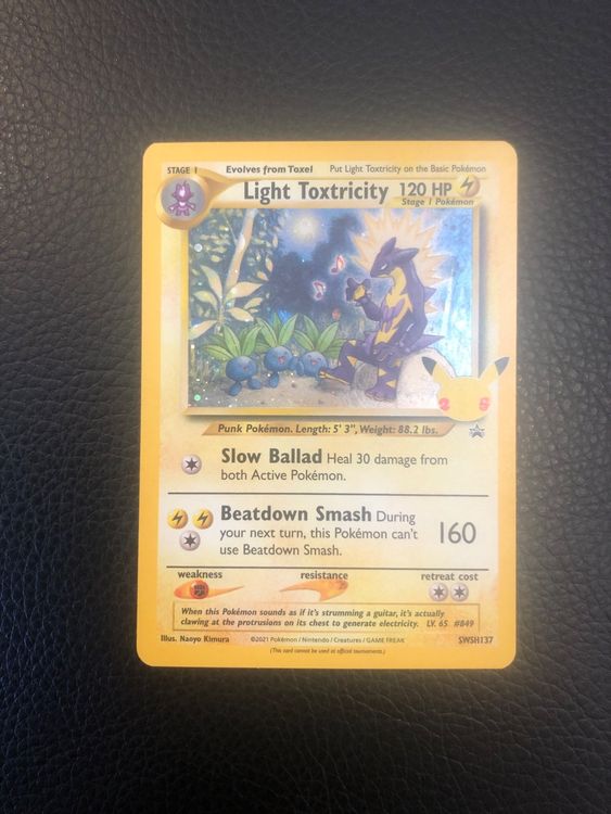 Light Toxtricity holo Promo SWSH137 25th anniversary Ab 1 (Gebraucht ...