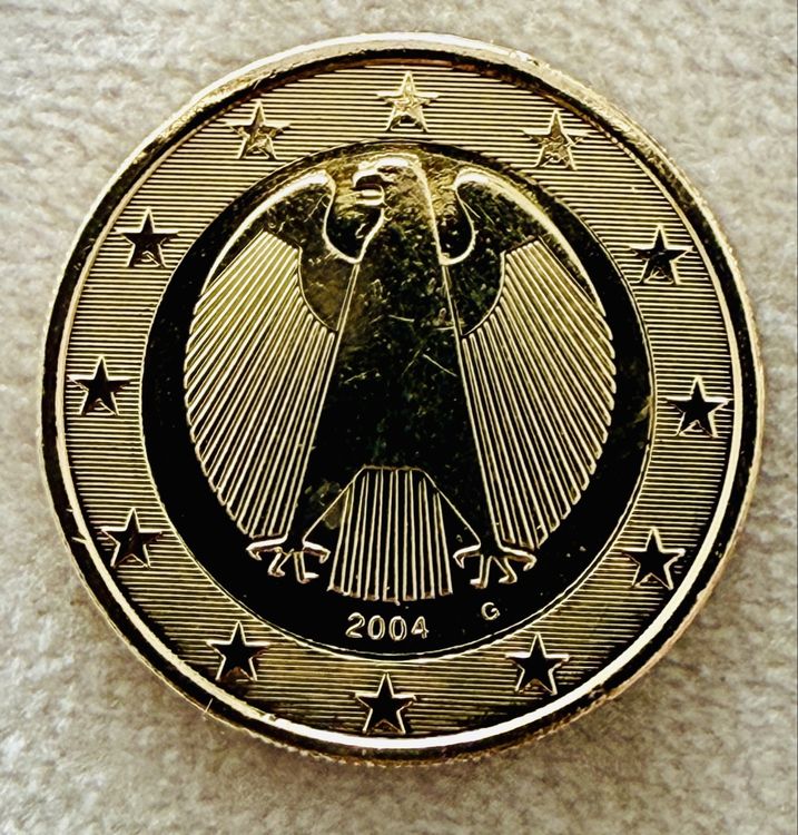 1 Euro 2004 Deutschland Edlerer Vergoldete Münze (Gebraucht) in ...