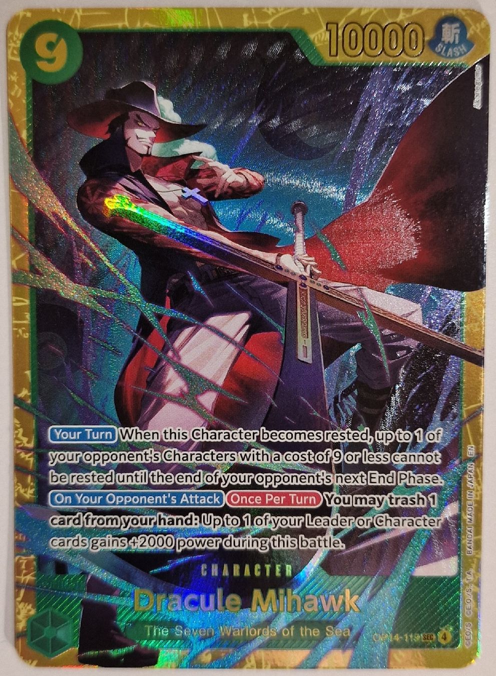 ONE PIECE - Dracule Mihawk - OP14-119 ENG (Neu (gemäss Beschreibung ...