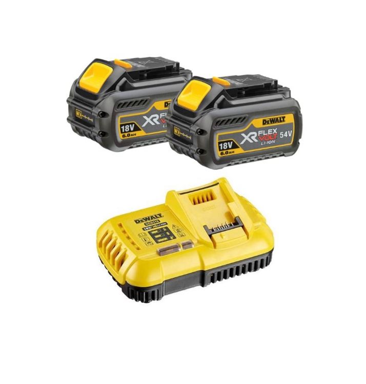 + Akku Starter-Kit DeWALT DCB118X2 - Ladegerät mit 2 Akkus (Neu und ...