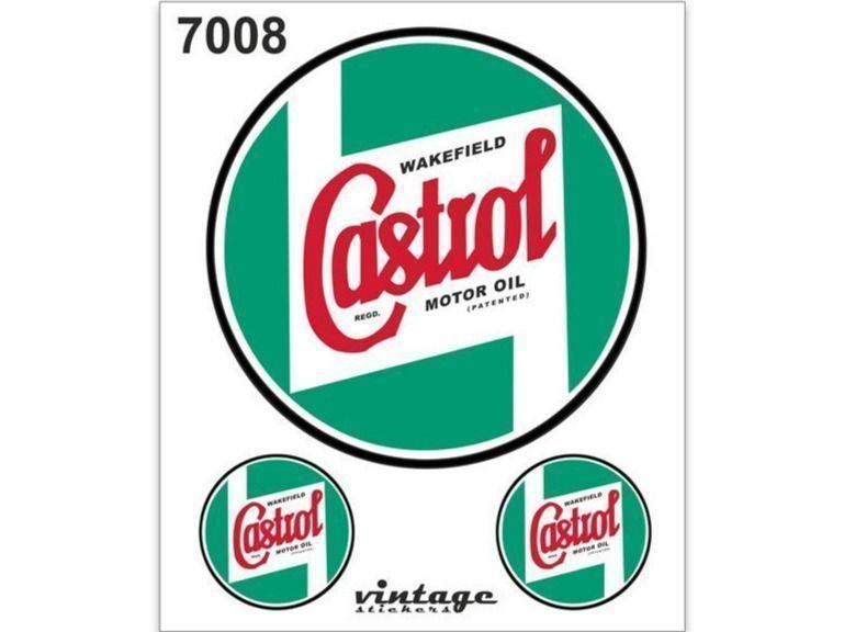 Castrol Vintage Aufkleber Sticker 3teilig (Art. 7008) (Neu und ...