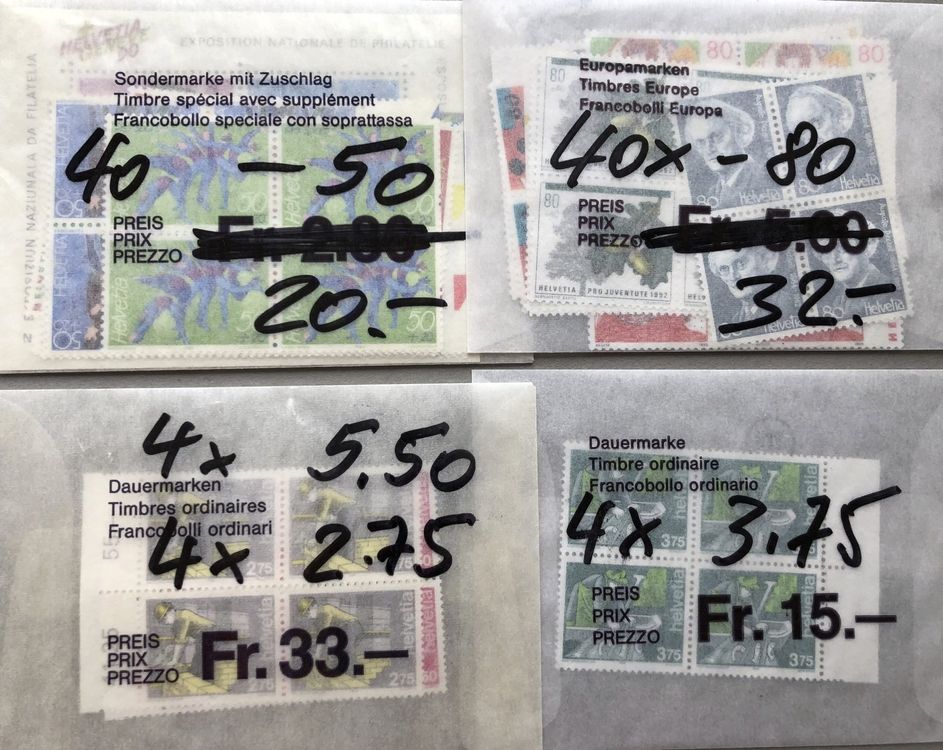 Frankaturware Schweiz 100 CHF (Neu (gemäss Beschreibung)) in Muri AG für CHF 80 – mit Lieferung ...