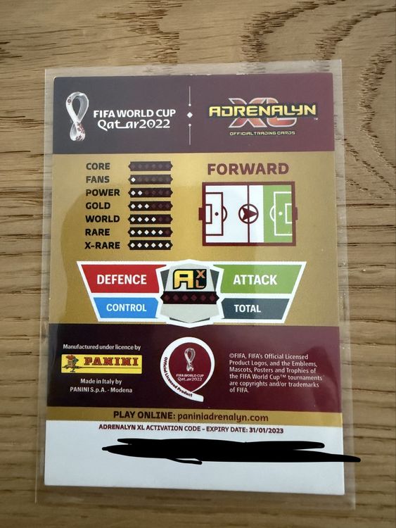 Cristiano Ronaldo Limited Edition WM 2022 Adrenaly XL Karte (Gebraucht ...