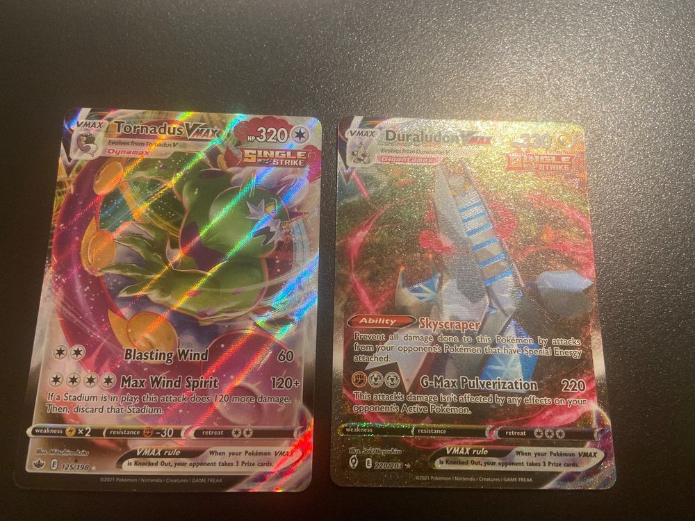 Duraludon Vmax 220/203+ Tornadus Vmax 125/198 (Neu (gemäss Beschreibung ...