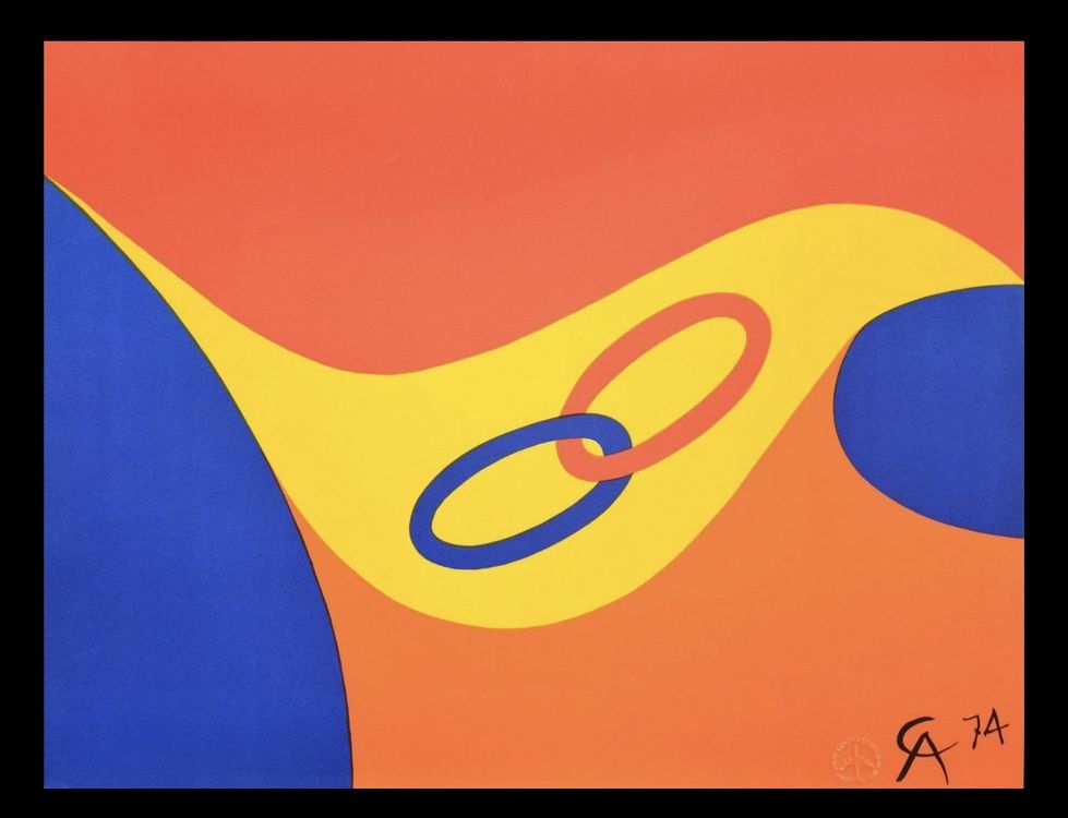 Alexander Calder Kunst Grafik Serigraphie abstrakt Modern | Kaufen auf ...