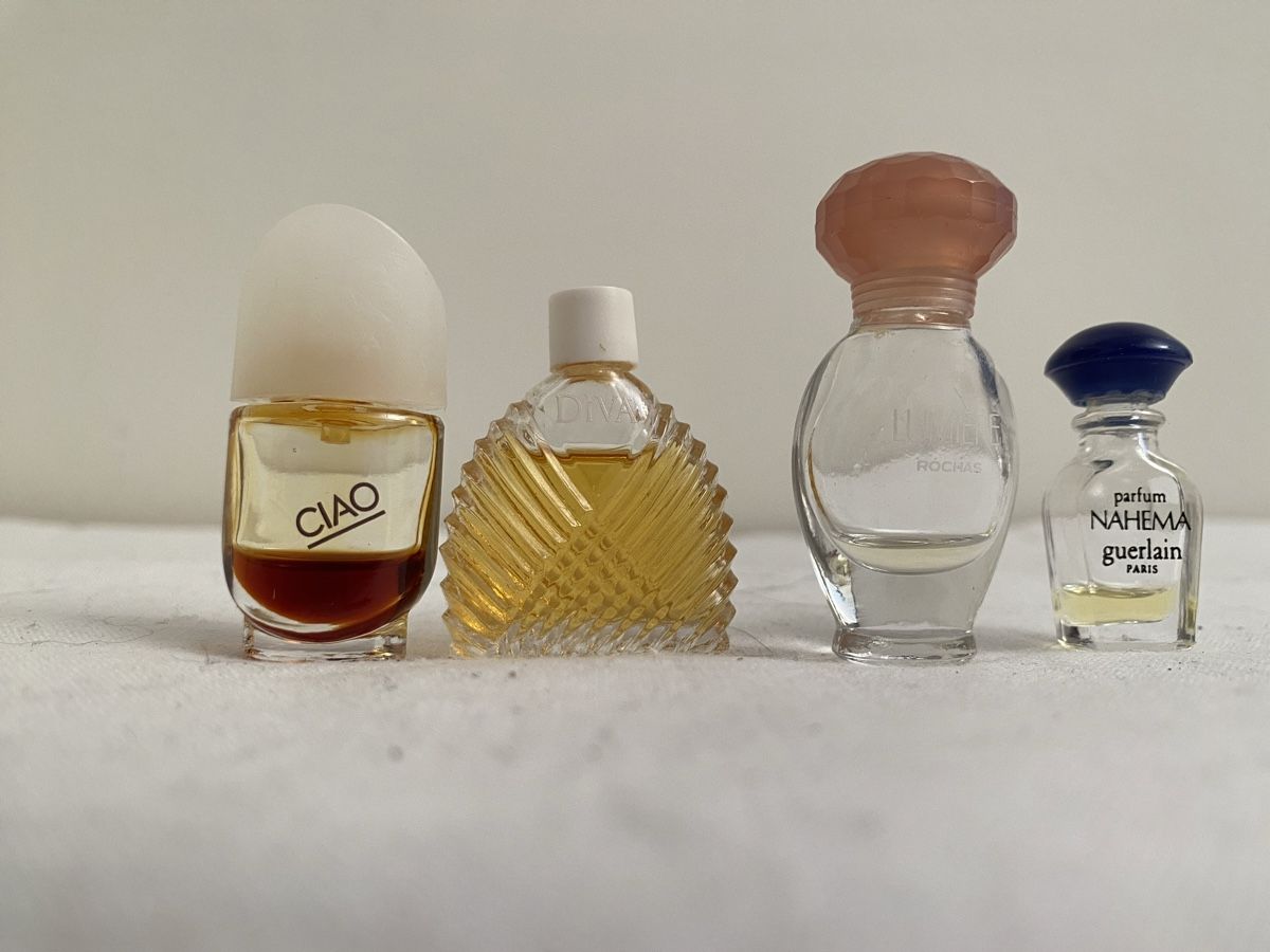 Vintage mini Parfümflacons 13 Stück diverse bekannte Marken, (Gebraucht ...