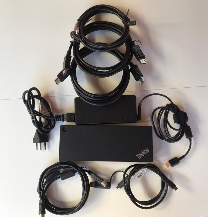 Dockingstation Lenovo ThinkPad Hybrid USB-C / -A inkl. Kabel (Gebraucht ...