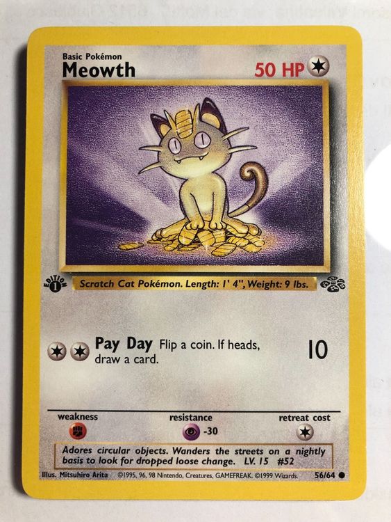Meowth 1st Jungle - MINT - ab 1.- (Gebraucht) in Giubiasco für CHF 4 ...