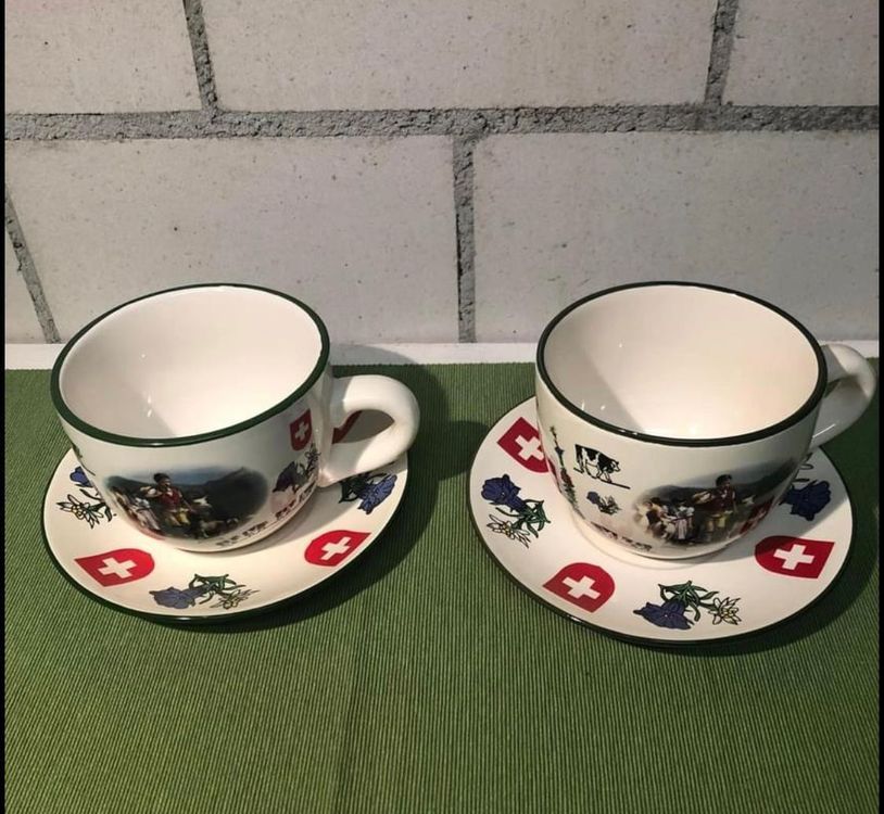 Milchkaffee Tassen Set 2 Stk (Gebraucht) in Basel für CHF 12 – mit ...