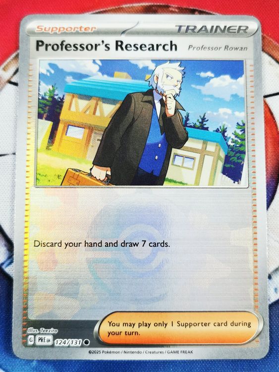 Pokémon Professor Research Pokeball Prismatic Evolutions EN (Neuf (Voir ...