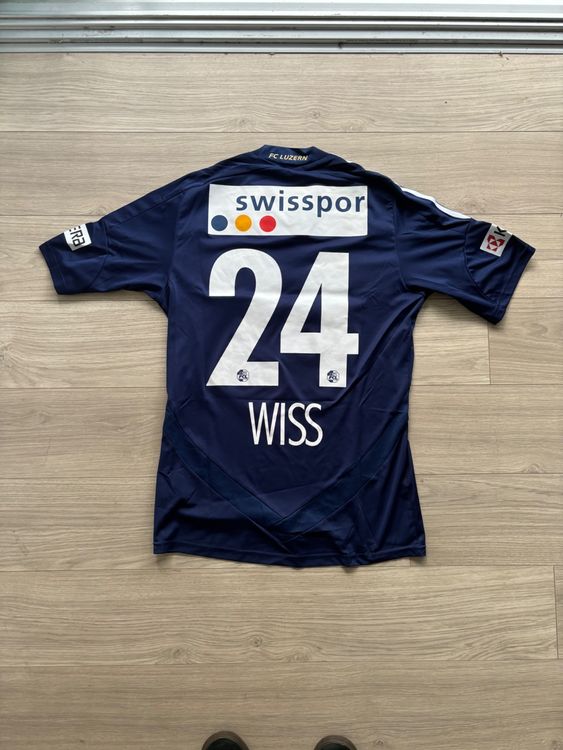 2011-12 Match worn/issue Trikot FC Luzern Wiss (Usato) a Cadenazzo per ...