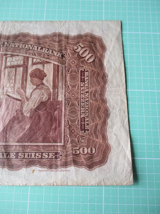 Schweizer Bank Note Fr. 500.- | Kaufen auf Ricardo