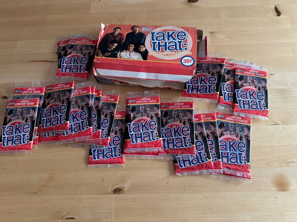Take That collector cards ungeöffnt mit Box! Robbie Williams (Gebraucht ...