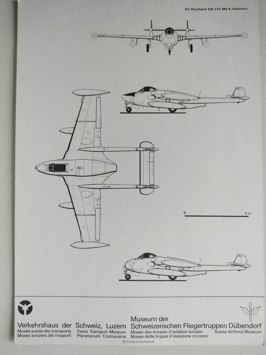 Grosse Postkarte, Schweizer Armee, Venom (Gebraucht) in Schwanden ...