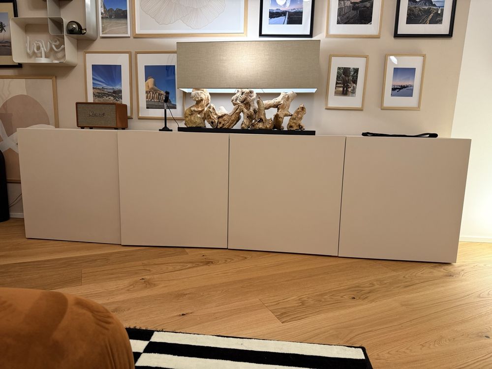 2x Sideboard / Kommode Ikea Besta beige lackiert | Kaufen auf Ricardo