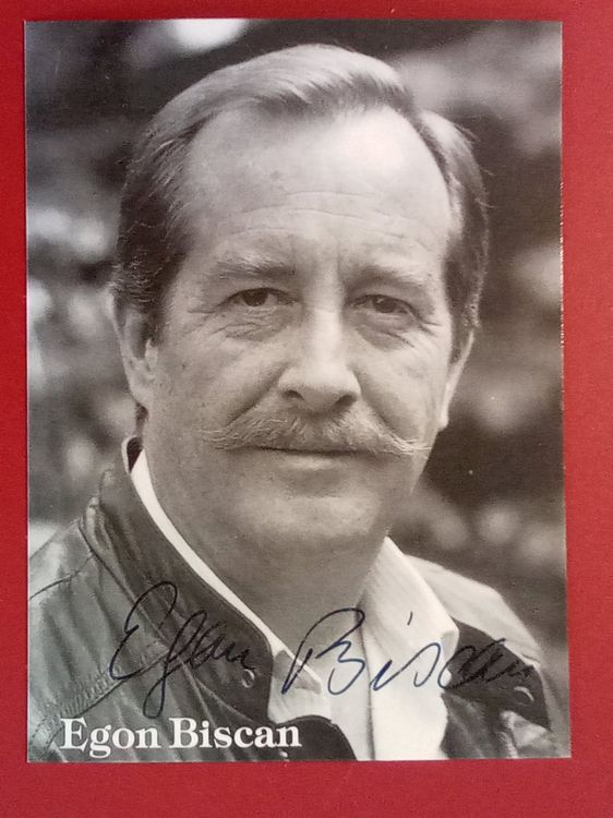 Egon Biscan 1940-2023 Autogramm Fotopostkarte 10x15cm (Gebraucht) in ...