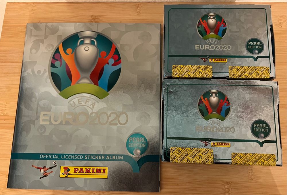 Panini 2020 Euro EM Pearl Edition Set 2x Box und Album OVP (Neu (gemäss ...