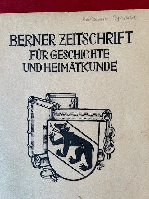 Biglen, Rechtsstreit um den Biglenbach, Schrift von 1952 (Gebraucht) in ...