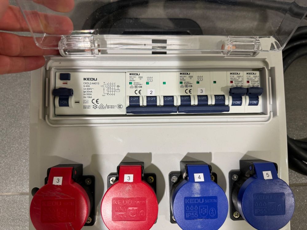 Tableau Electrique 380Voltes 16 A - Norme prises Suisse IP55 | Kaufen ...