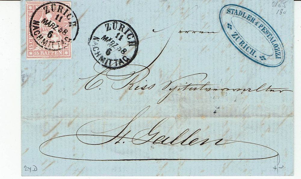 STRUBEL 15RP(24D/B3)>ST.GALLEN v ZCH GEZEICHNET | Kaufen auf Ricardo