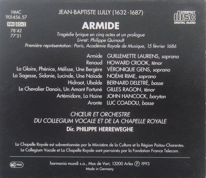 Jean-Baptiste Lully - Armide (Gebraucht) in Grüningen für CHF 9.5 – mit ...