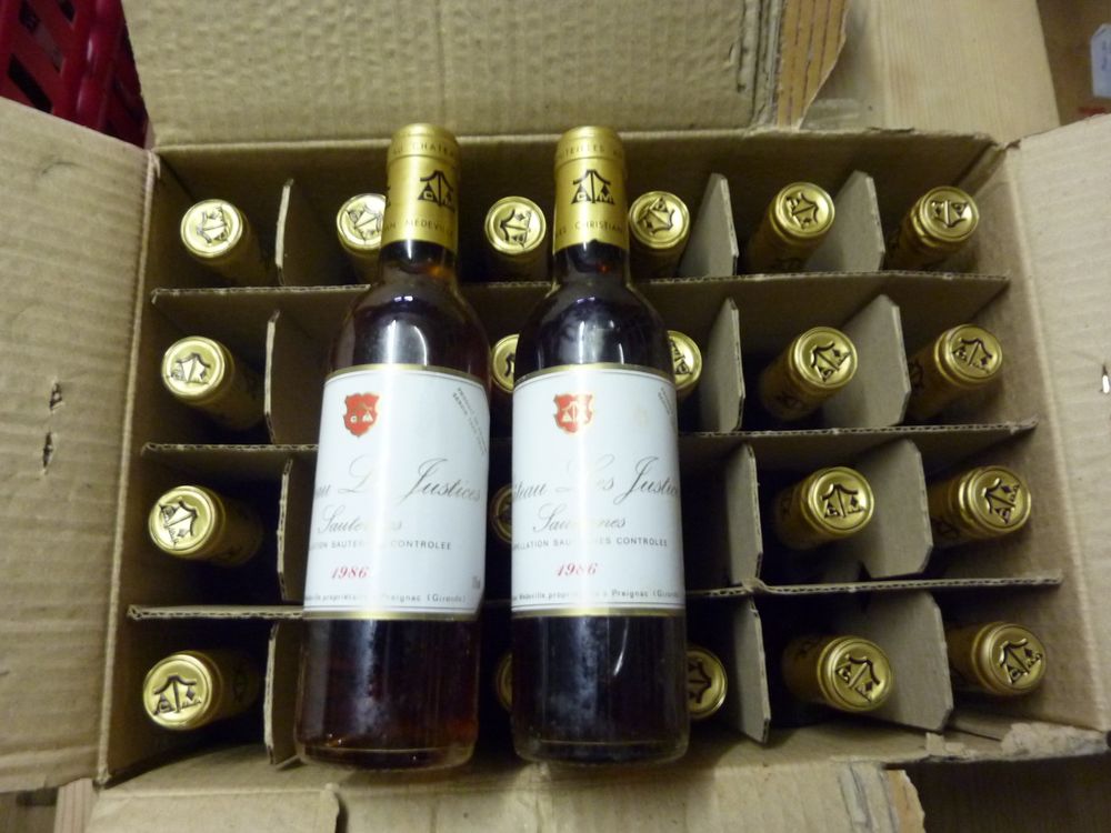 24 Flaschen Rosé Wein Chateau les Justices Sauternes 375ml (Gebraucht) in Luzern für CHF 61 ...
