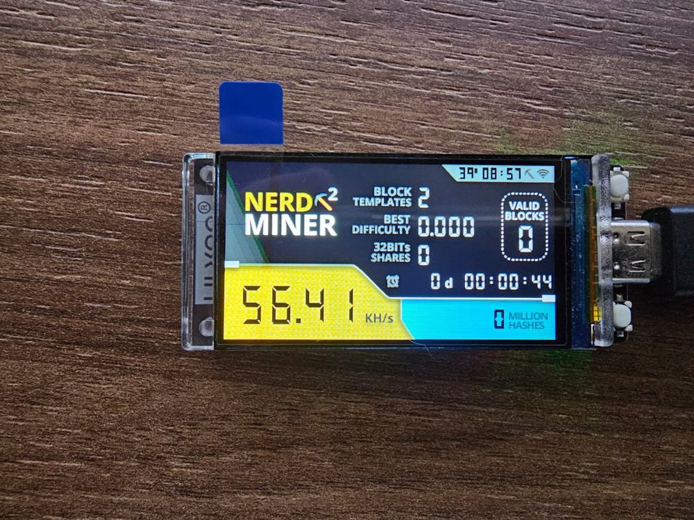 Nerd Miner ESP32-S3R8 LILYGO T-Display WiFi BLE Bitcoin BTC (Neu (gemäss Beschreibung)) in ...