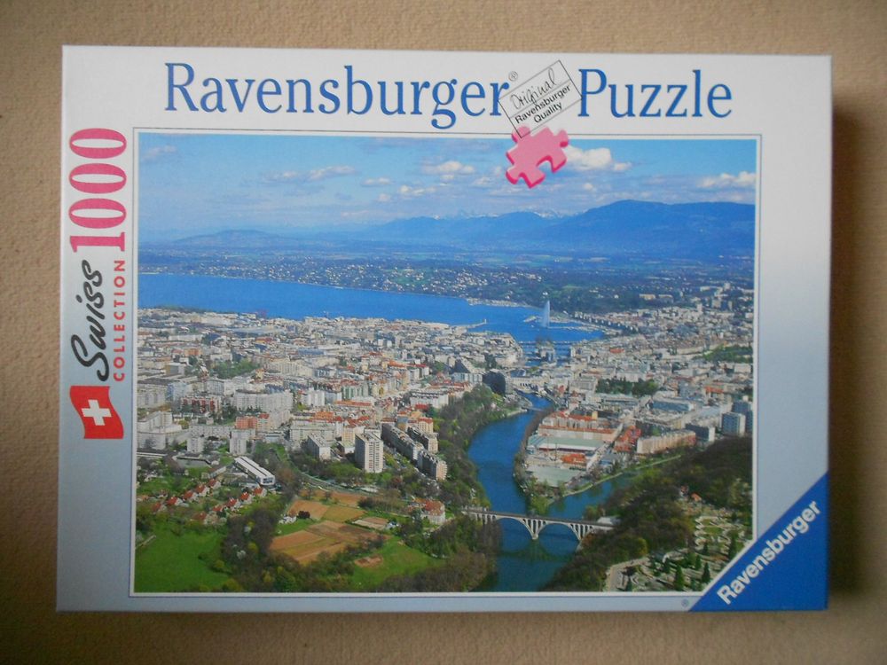 Puzzle 1000 Teile - Ravensburger - Swiss Collection - Genf (Gebraucht) in Wettingen für CHF 5 ...