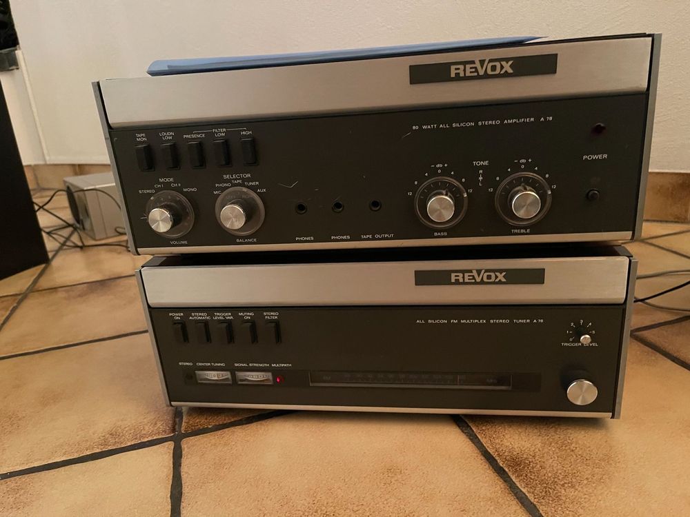Revox Komponenten A76/A78 Verstärker/Tun (Gebraucht) in Trimbach für CHF 299 – mit Lieferung auf ...