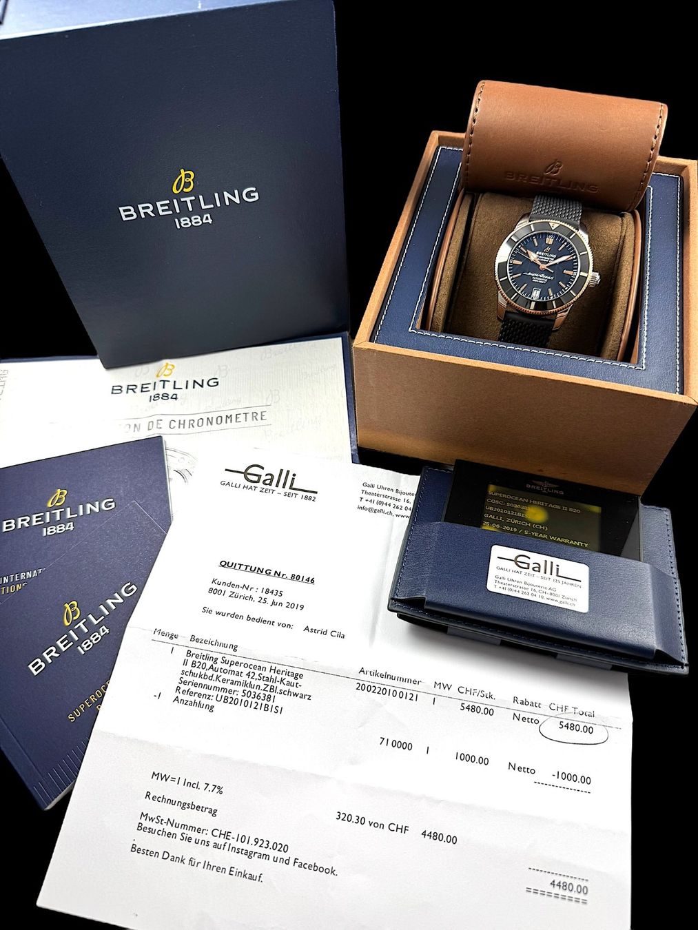 Breitling Superocean Chronom. Automatik 42mm Fullset *U1298 (Gebraucht ...