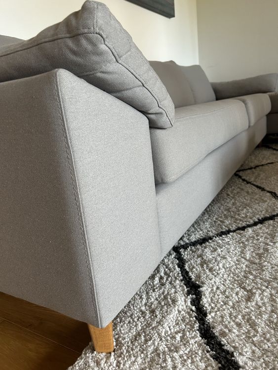 Schönes graues Sofa mit Recamiere | Kaufen auf Ricardo
