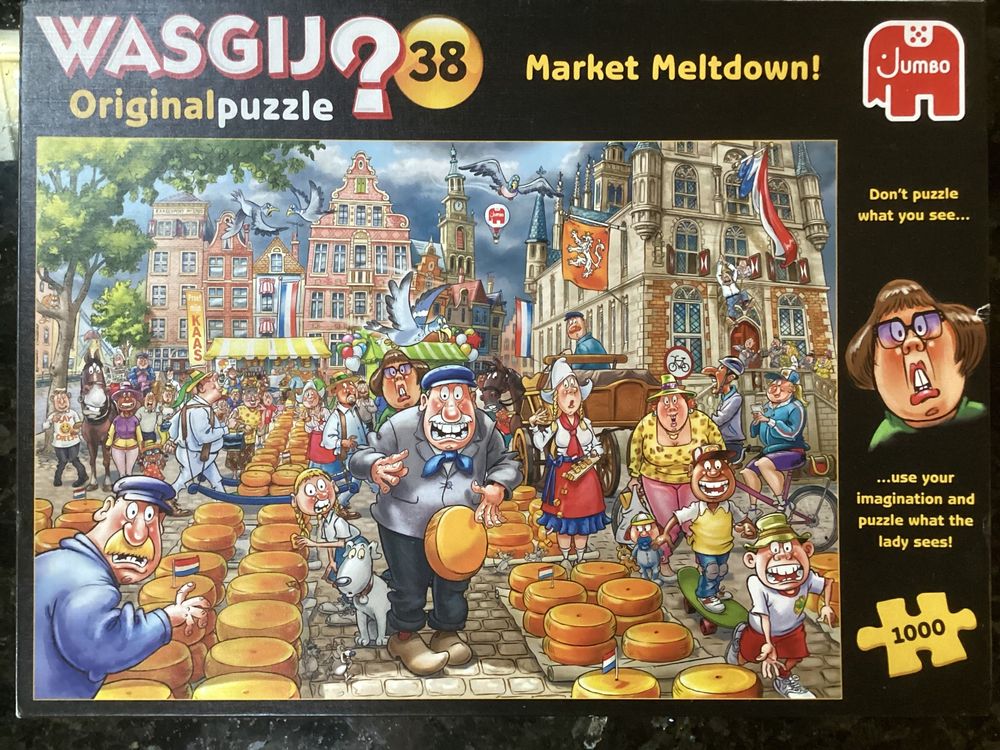 Wasgij Puzzle Nr. 38 - Market Meltdown! 1000 Teile (Gebraucht) in ...