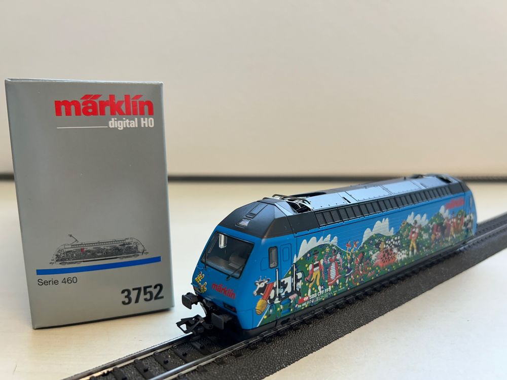 Märklin 3752 E-Lok Re 460 SBB Alpaufzug H0 WS Digital (Neu und ...