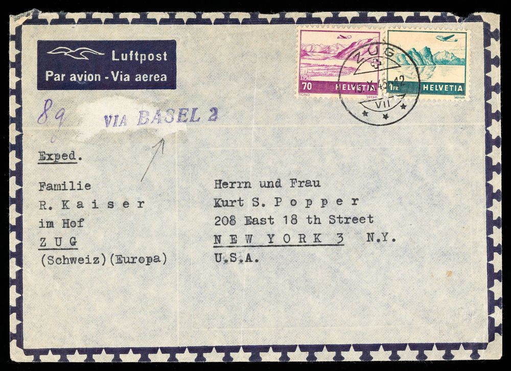 1941: Flugzeug über Landschaften. ZNr. 32, 31. (Gebraucht) in Oberwil-Lieli für CHF 5 – mit ...