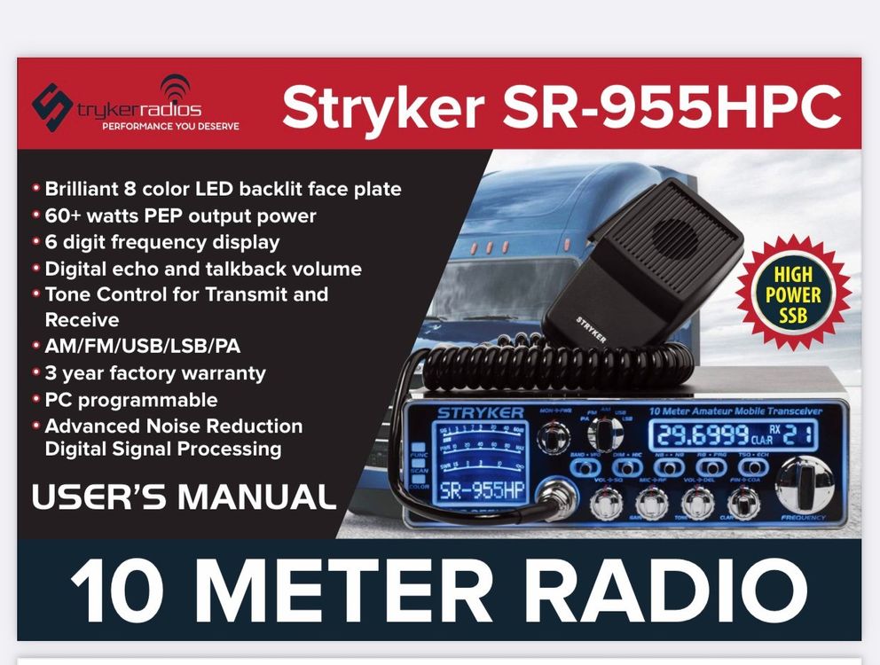 Stryker SR-955HPC V2 10-11 Meter Radio CB (Neu und originalverpackt) in ...