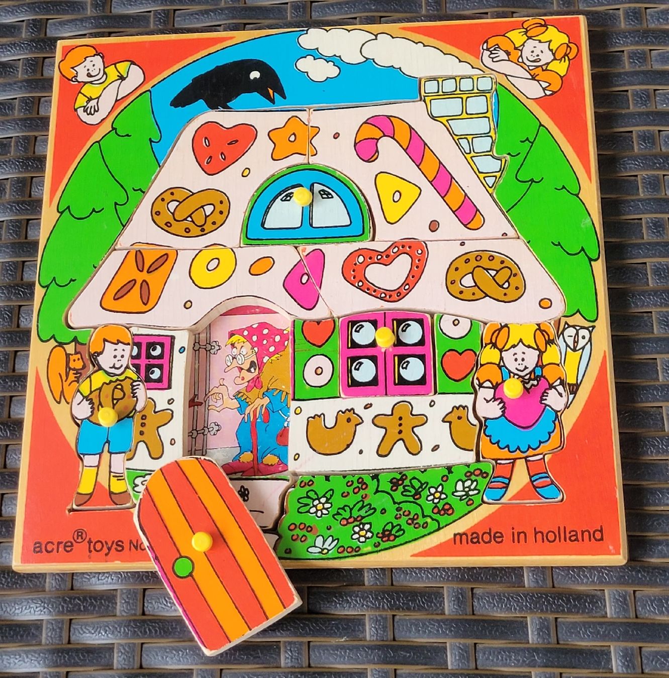 Vintage "acre-toys" Holzpuzzle Made in Holland 80er Jahre (Gebraucht ...