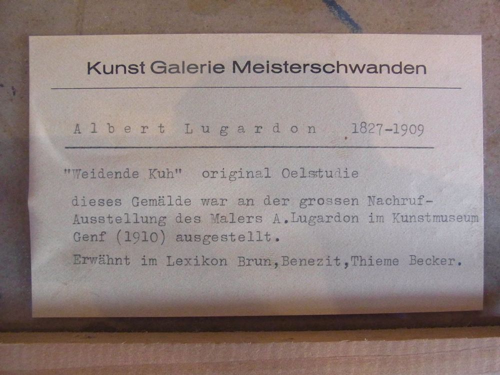 Albert Lugardon 1827 - 1909.... (Gebraucht) in Uezwil für CHF 60 – mit ...