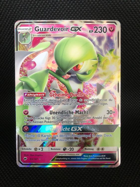 Pokémon Guardevoir GX 93/147 (Gebraucht) in Seuzach für CHF 1 – mit ...