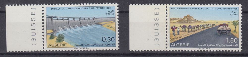 ALGERIEN 1969 ERSCHLIESSUNG DER SAHARA MI.521,522** | Kaufen auf Ricardo