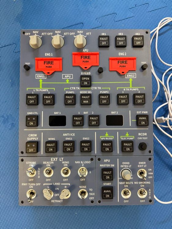 Flugsimulator Overhead Panel for Airbus A320, A330, A321 (Neu und ...