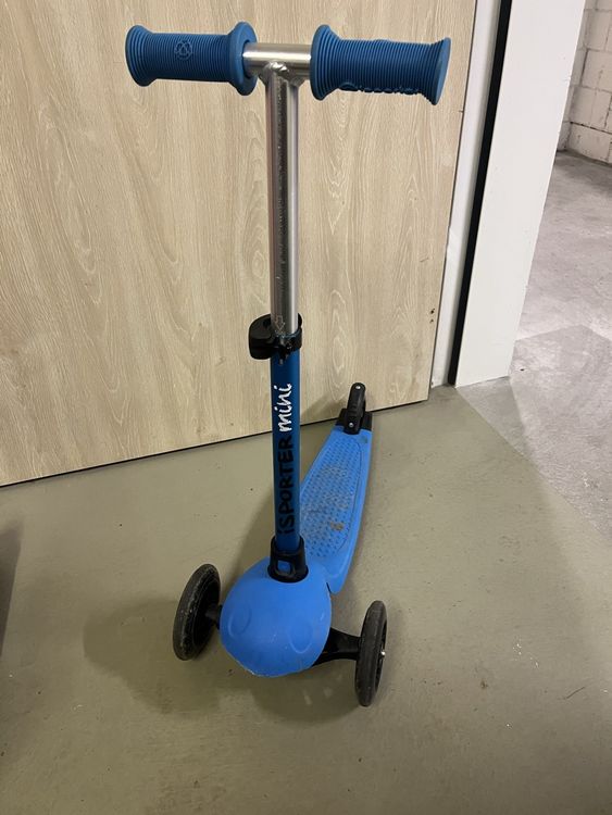 iSporter Tri-Scooter Mini Kinderroller mit LED Rädern blau (Gebraucht ...